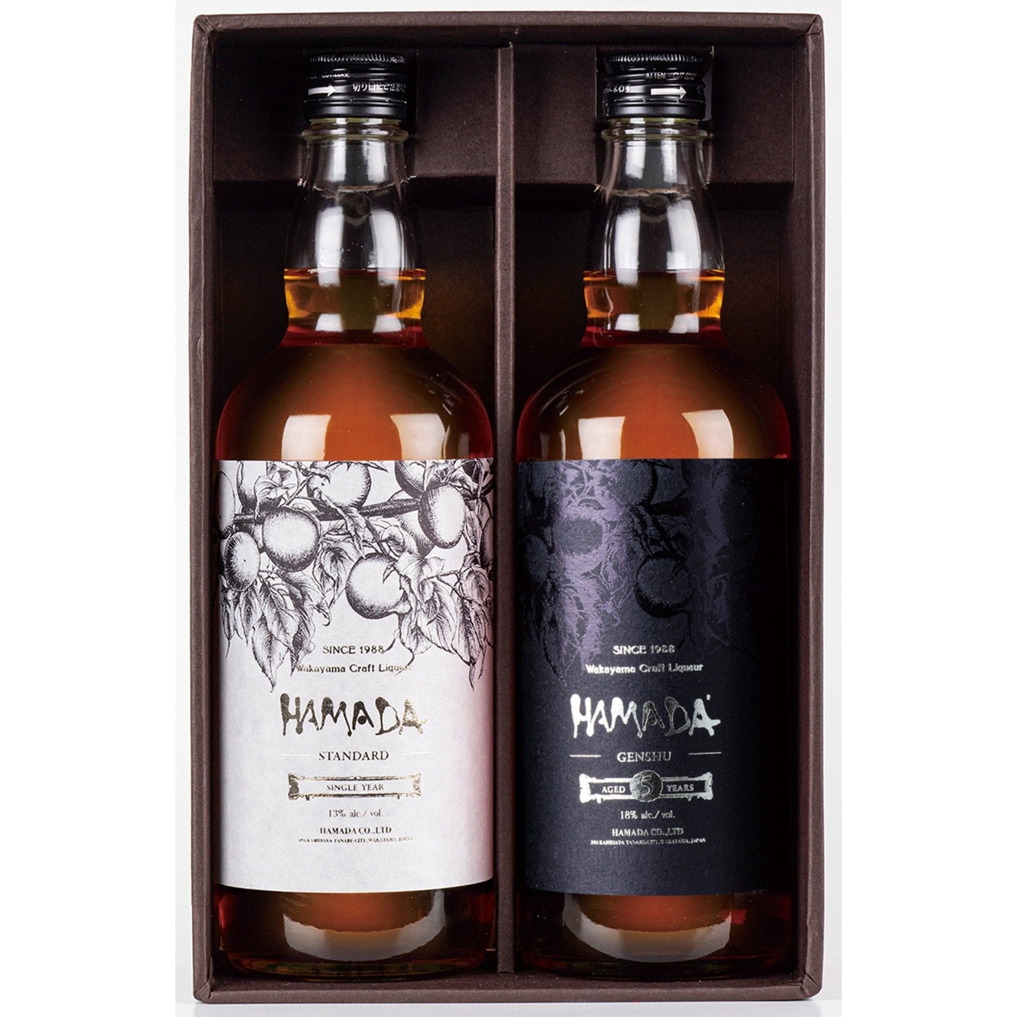 【送料込み】【和歌山県】梅酒「HAMADA」Black＆White 2本セット – ROJI日本橋 ONLINE STORE