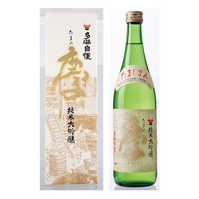 Ishikawa Tamajiman Jun Daigin 720ml in gift box - Japanese Sake ROJI ...