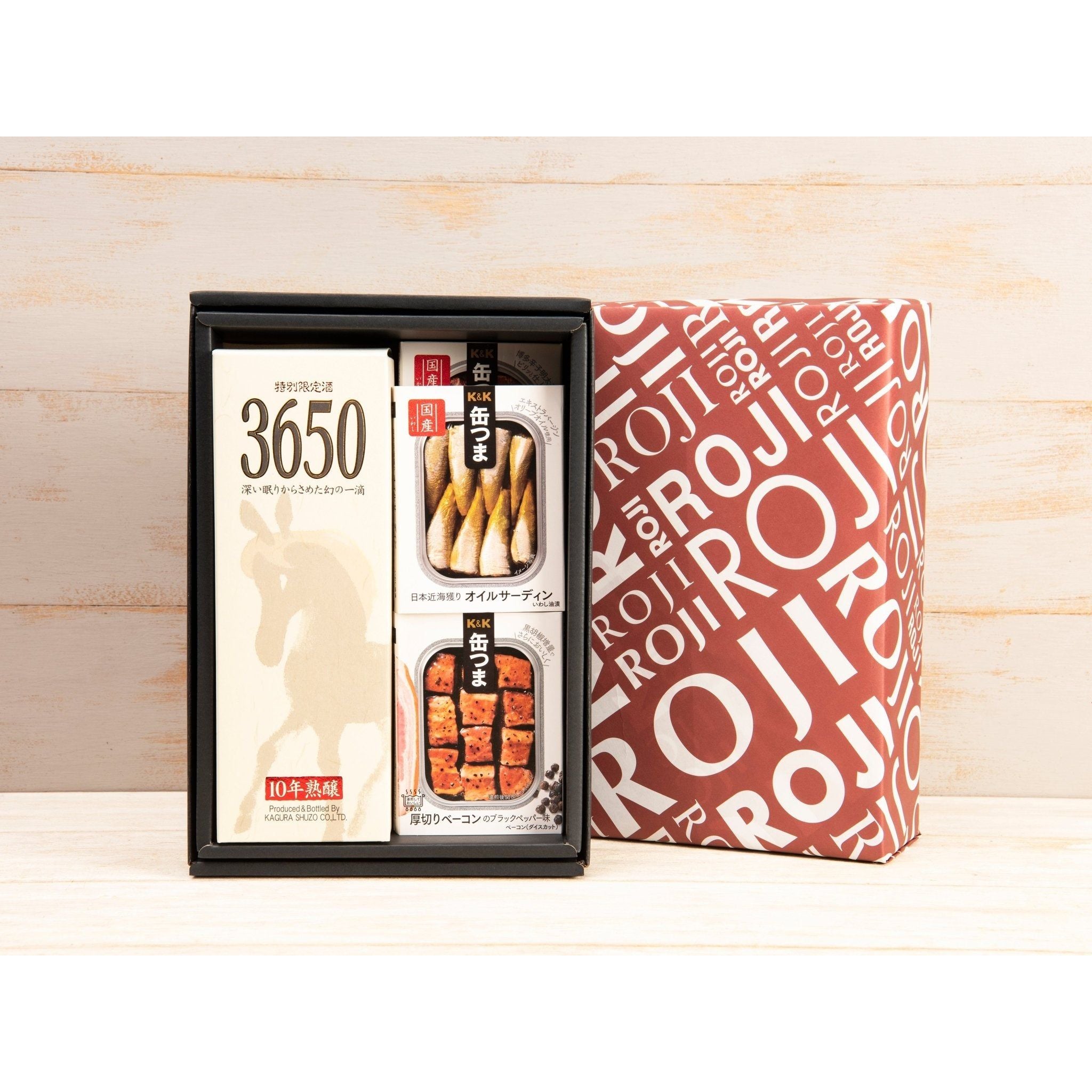 【組み合わせ自由】焼酎と缶つまのオリジナルギフトボックス – ROJI日本橋 ONLINE STORE